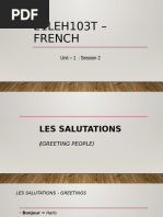 French Greetings and Expressions Guide | PDF