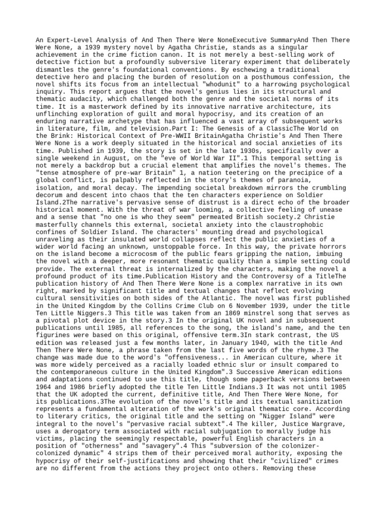 And Then There Were None | PDF | Detective Fiction | Narrative