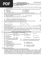 Class 12 EM Waves PYQs | PDF | Electromagnetic Radiation | Waves