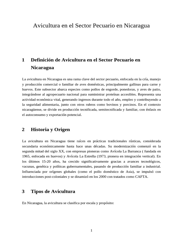 Nic Avi | PDF | Nicaragua | Pollo
