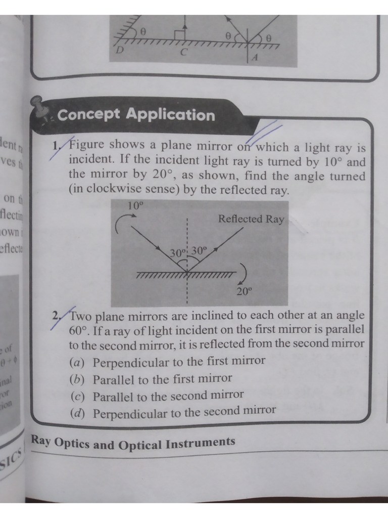 Exercises (Ray Optics) | PDF
