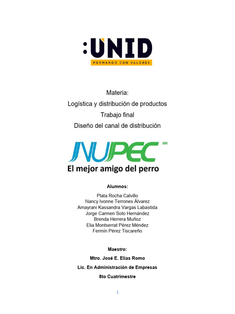 Logistica y Dist de Productos Final | PDF | Logística | Marketing