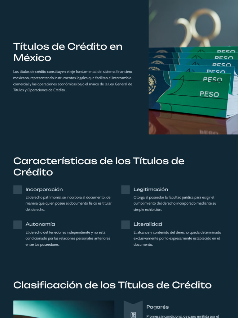 Títulos de Crédito en México | PDF | Instrumento negociable | Cheque