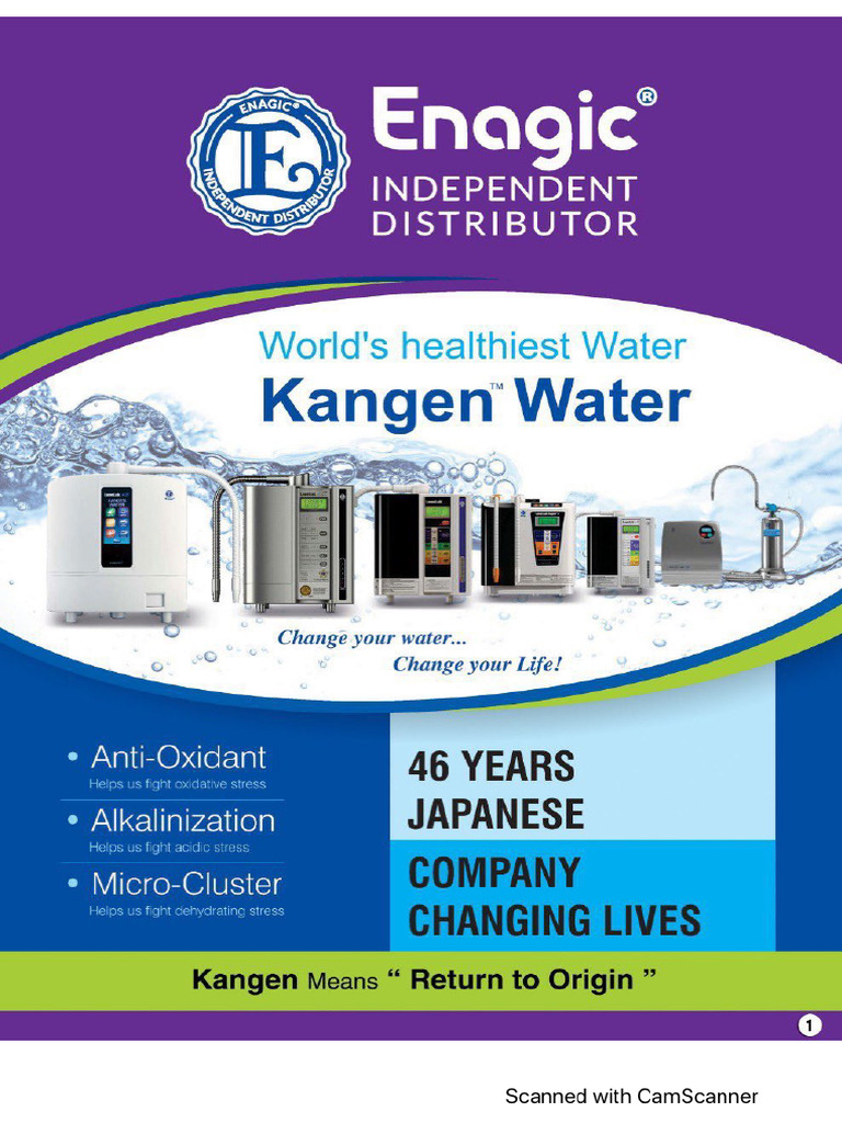 Enagic Kangen Water Brochure | PDF