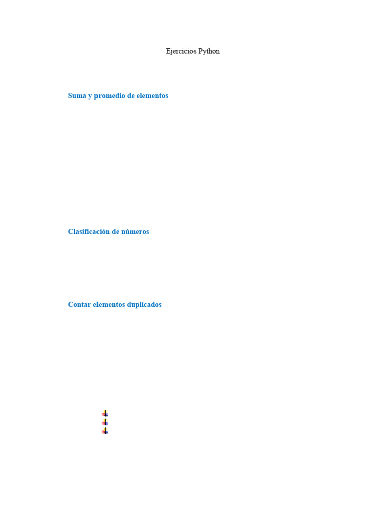 Ejercicios Python 1 | PDF