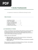 Calculus Topics List | PDF