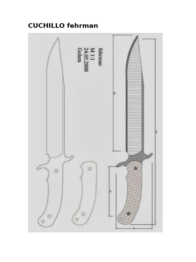Plano Cuchillo Fehrman | PDF