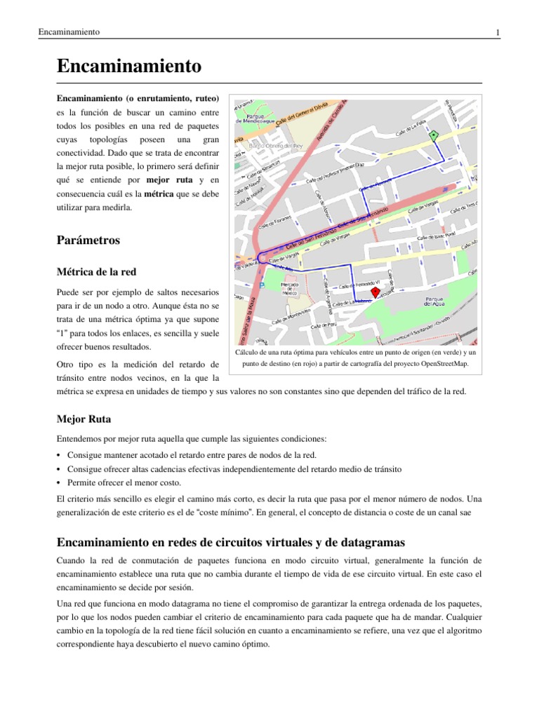 Mapeo de Rutas | PDF | Enrutamiento | Estándares de red