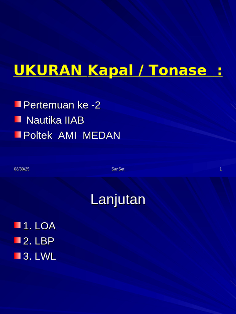 Ukuran Kapal (2) | PDF