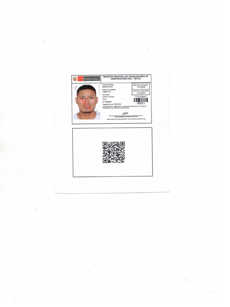 Pardave Jara Enoc Consorcio Checsac-20 | PDF