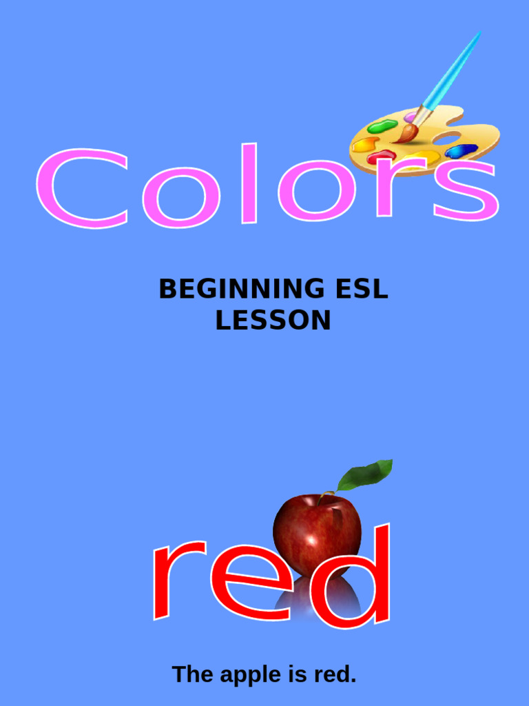 Colors Esl Powerpoint | PDF