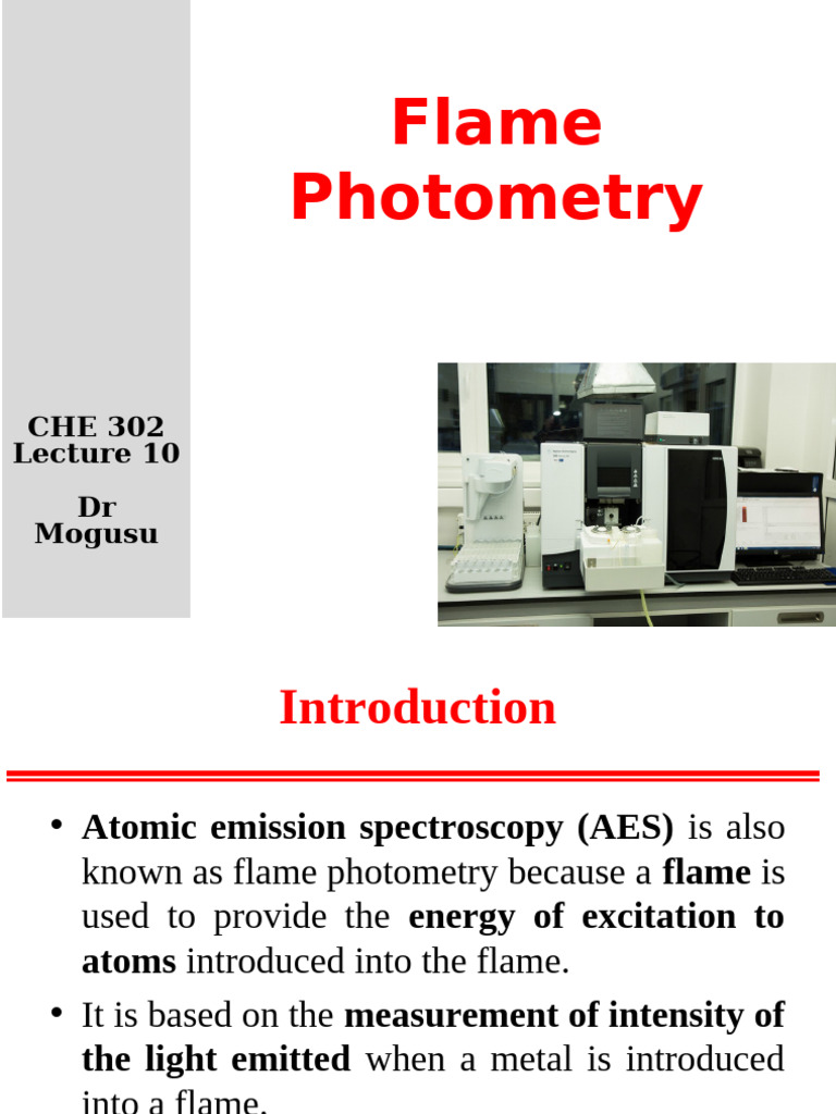 Flame Photometry: Principles & Applications | PDF | Emission Spectrum ...