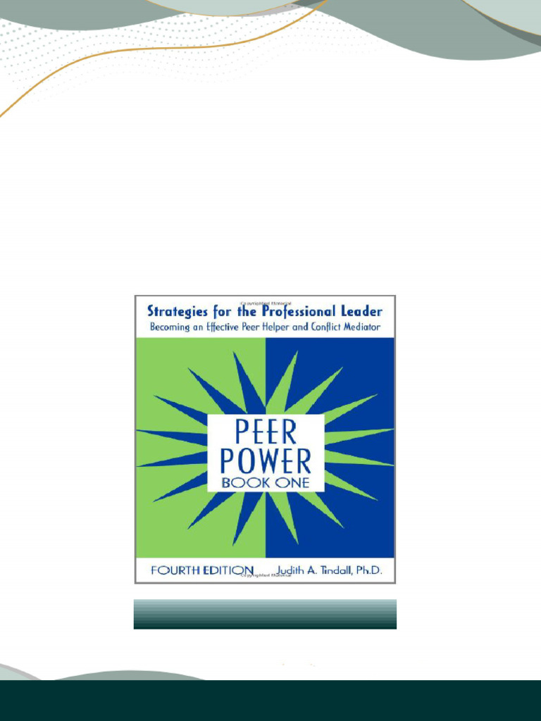 Peer Power Book 1 Strategies For The Professional Leader Becoming An ...