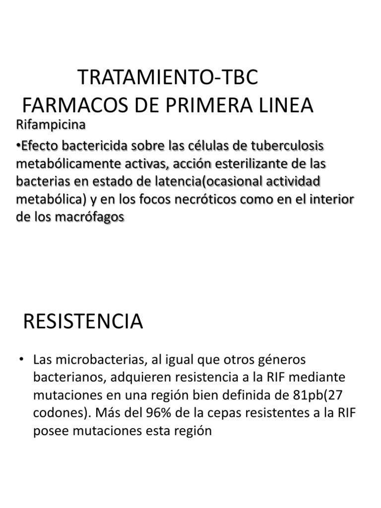 Esquemas de Tratamiento TBC | PDF | Tuberculosis | Especialidades Medicas