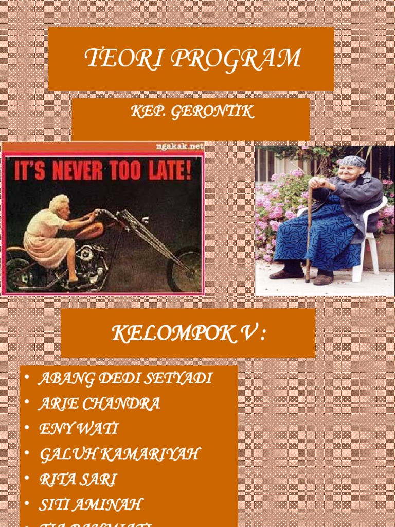 Teori Program | PDF | Pengembangan Diri