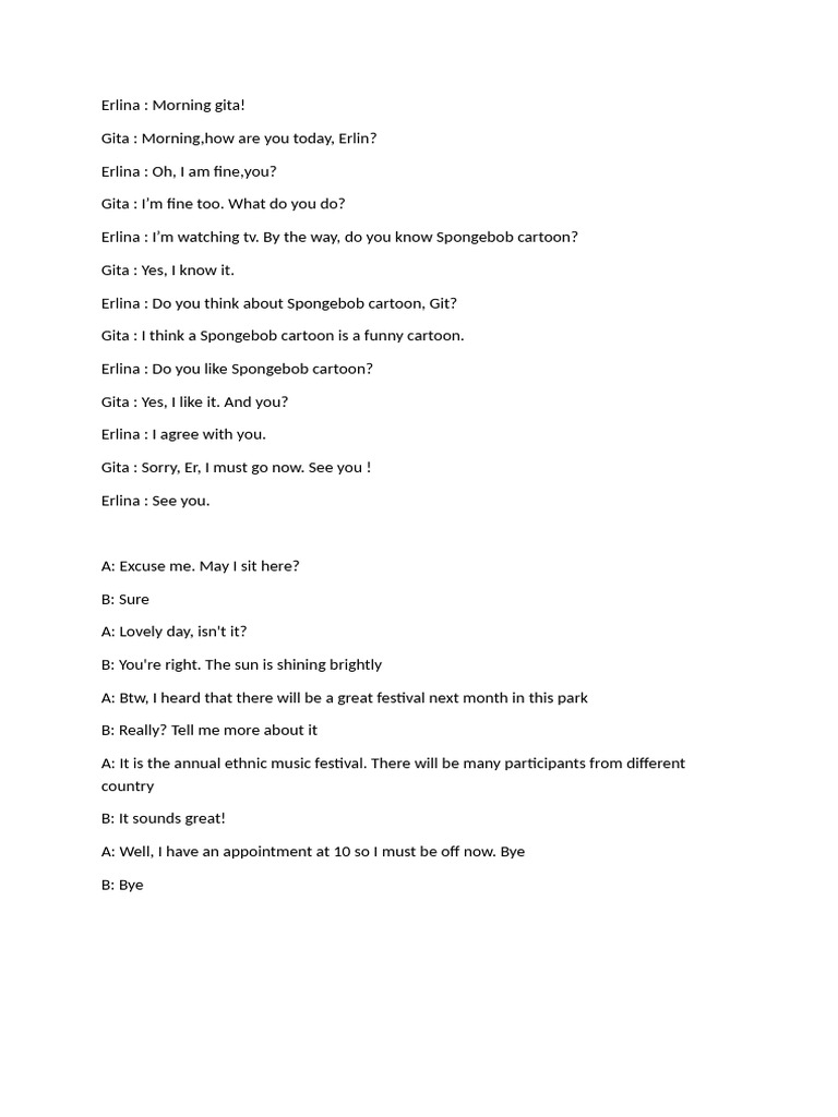 Starting and Ending Conversation | PDF