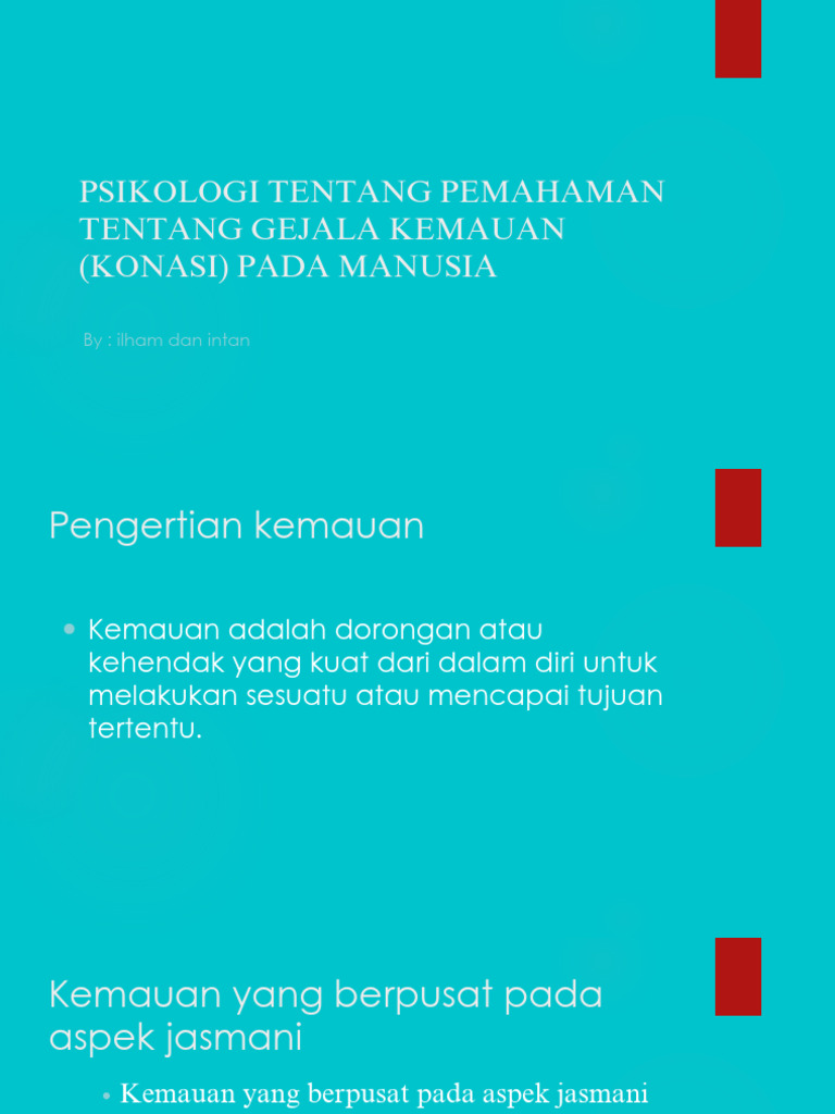 Memahami Gejala Kemauan Manusia | PDF