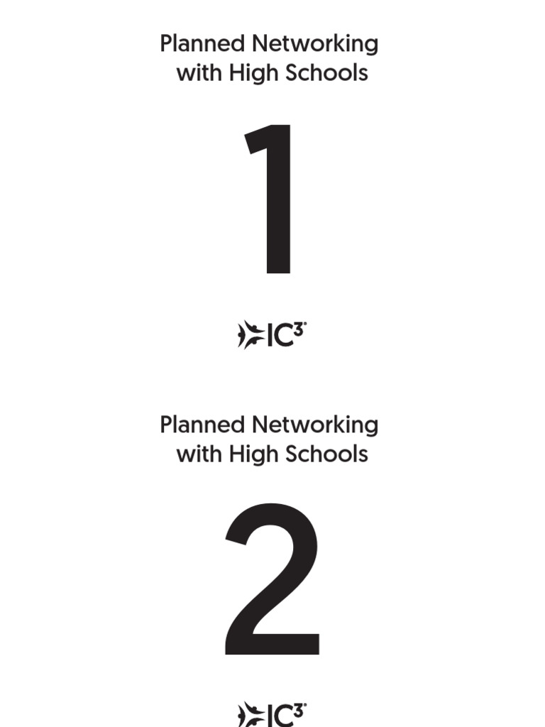 Planned Networking - High Schools - Table Numbers | PDF
