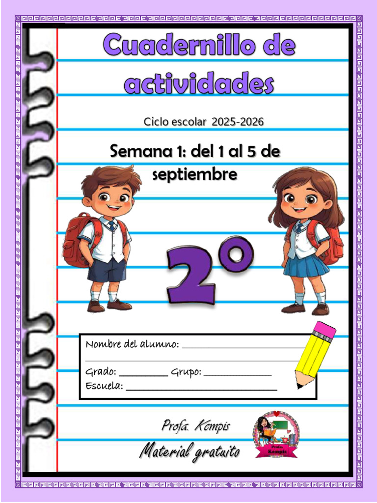 2° S1 Cuadernillo de Actividades (Anexos) Profa. Kempis | PDF
