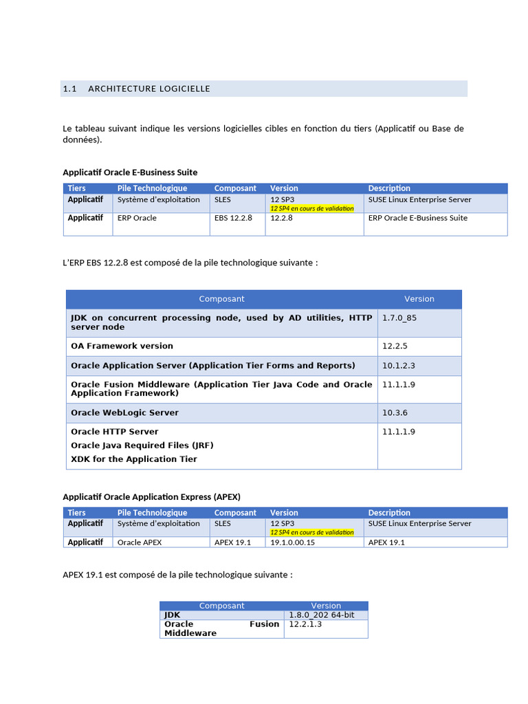 Architecture Logicielle | PDF | Base de données Oracle | Java (Langage de programmation)