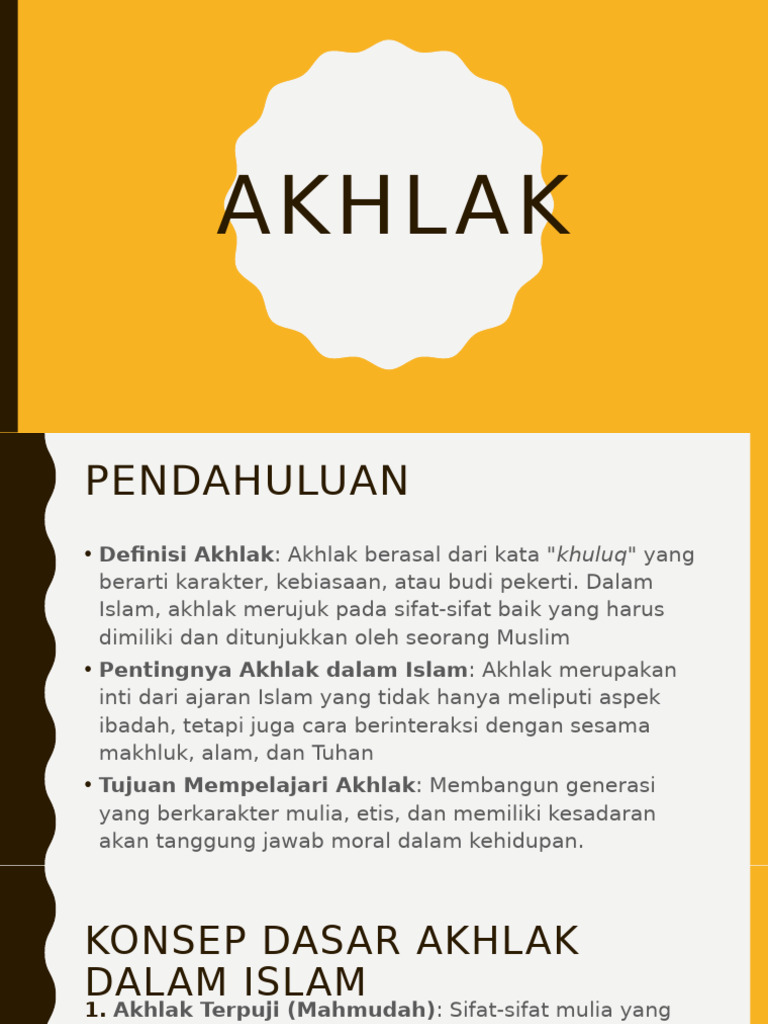 Kuliah 10 Akhlak | PDF