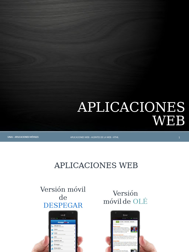 Clase 2 - Aplicaciones Web - HTML | PDF | Redes | Internet y web