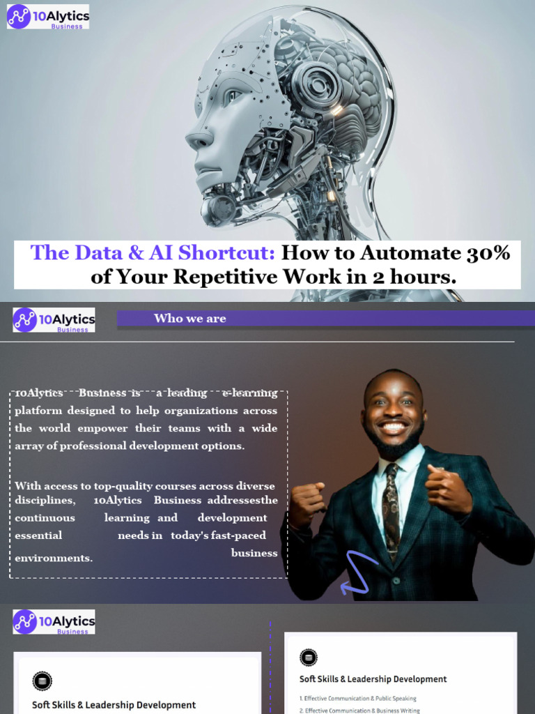 The Data & AI Shortcut - How To Automate 30% of Your Repetitive Work in 2 Hours. | PDF ...