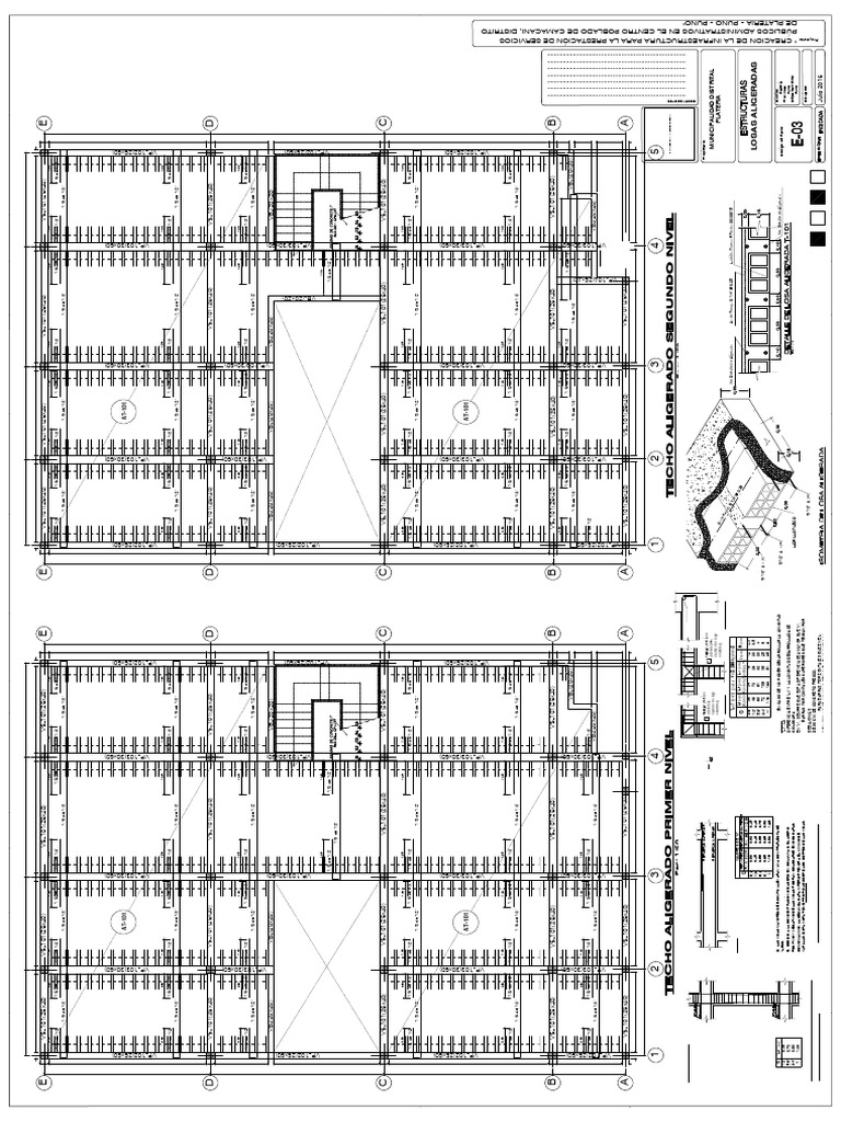 Plano 07 -Estructuras Vigas Techo | PDF