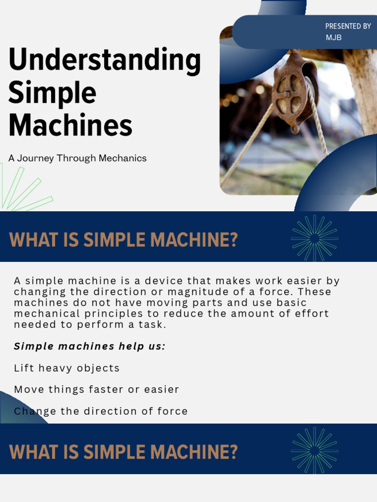 Understanding Simple Machines Compressed | PDF | Machines | Lever