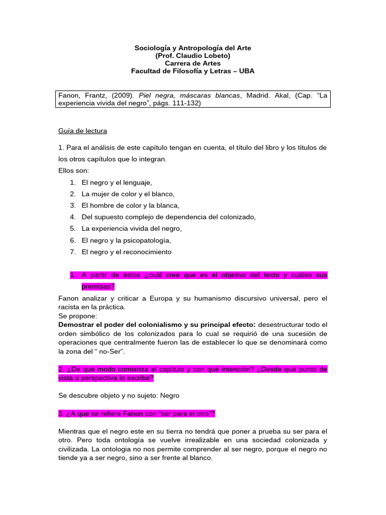 ? Fanon, Frantz, (2009) - Piel Negra, Máscaras Blancas, Madrid. Akal ...