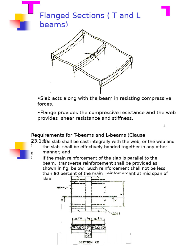 T and L Beam Design Guidelines | PDF | Beam (Structure) | Classical ...