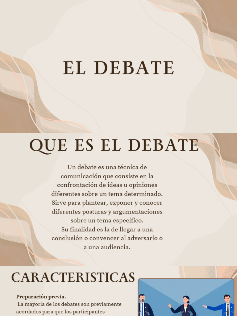 Características y Tipos de Debate | PDF
