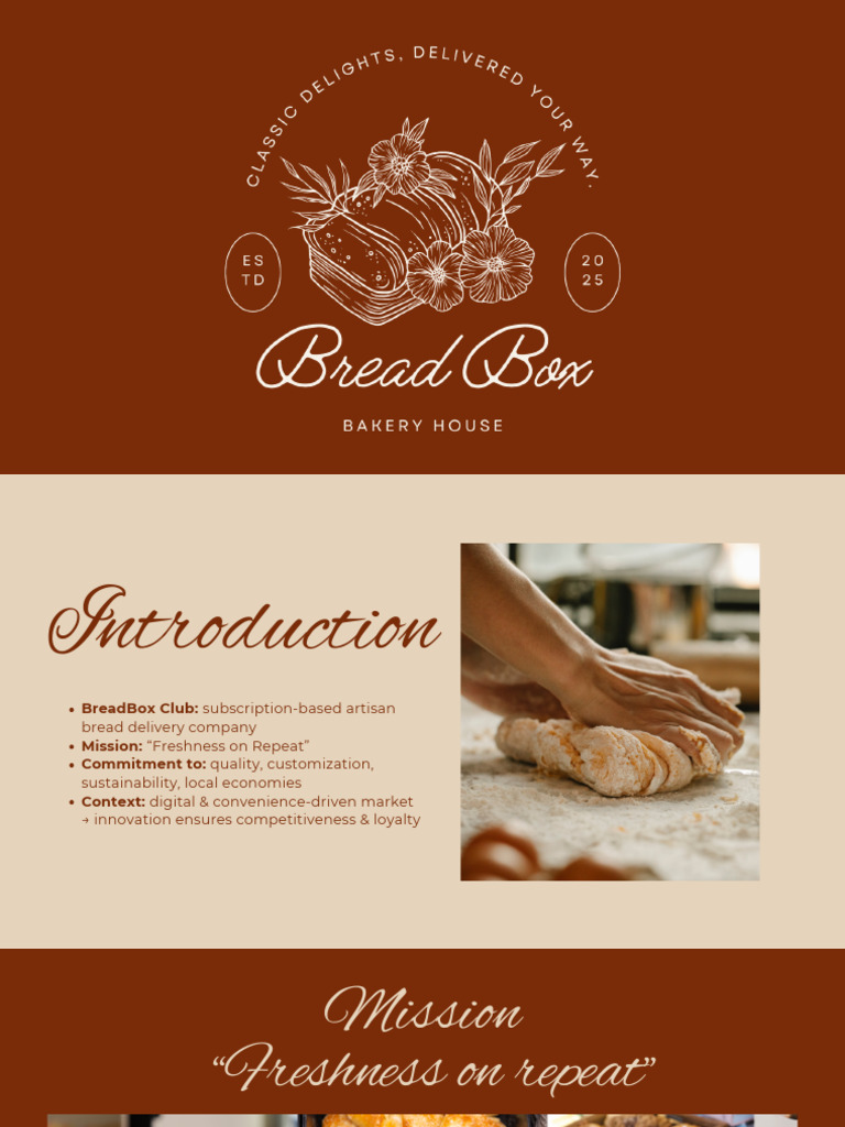 Brown and Beige Minimalist Bakery Business Presentation | PDF ...