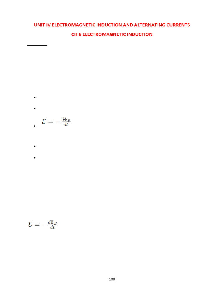 Xii Physics SSM I-112-124 | PDF | Electromagnetic Induction | Inductance