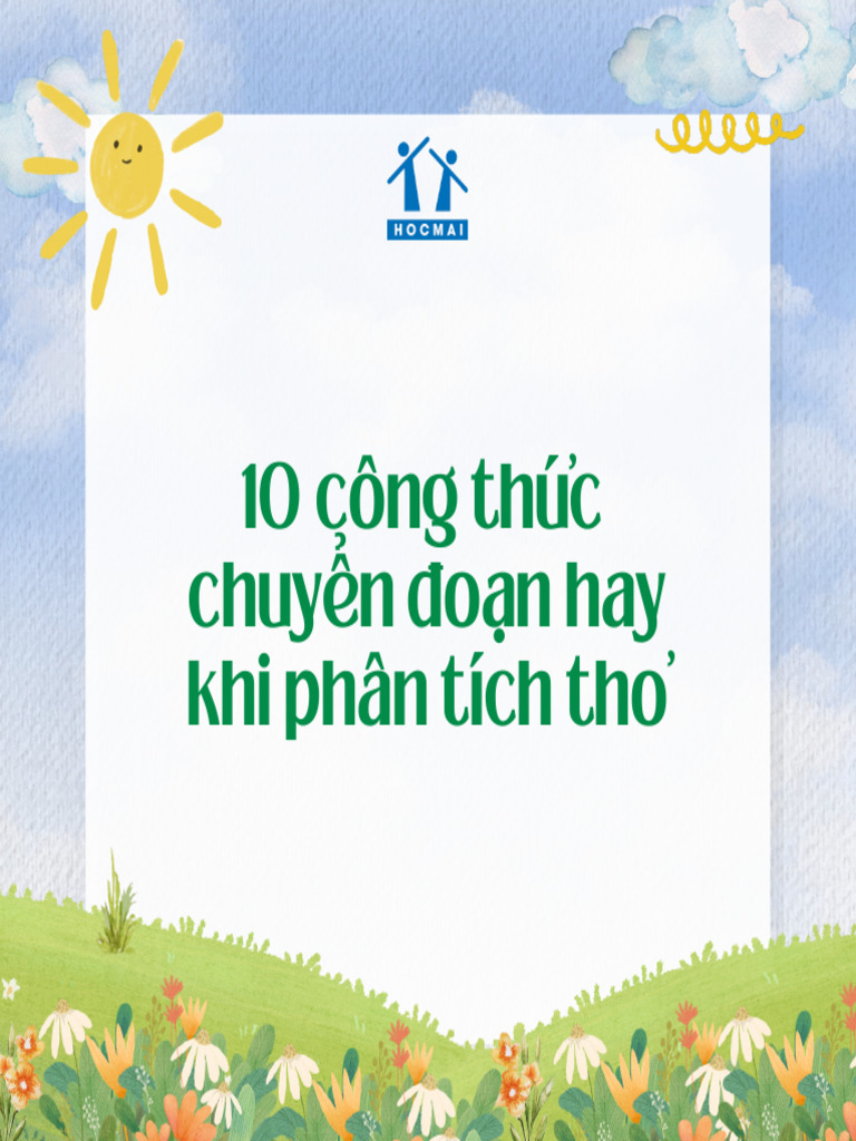 10 Cong Thuc Chuyen Doan Hay Khi Phan Tich Tho | PDF