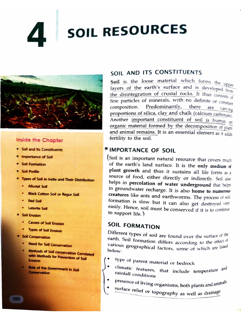 Ch-4 (Soil Resources) | PDF