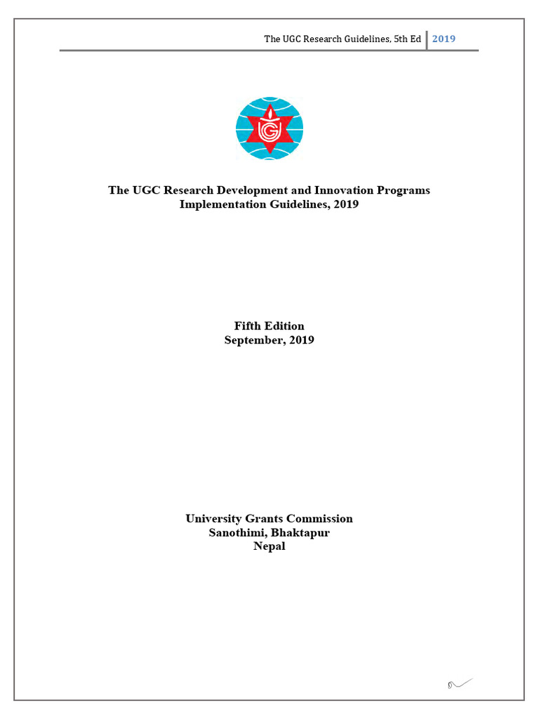 UGC Research Guidelines 5th Edition | PDF | Doctor Of Philosophy ...