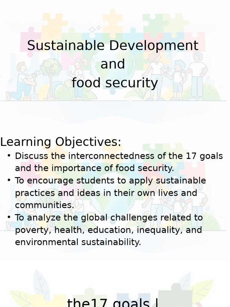 Sustainable Development & Food Security | PDF | Sustainability | Food ...