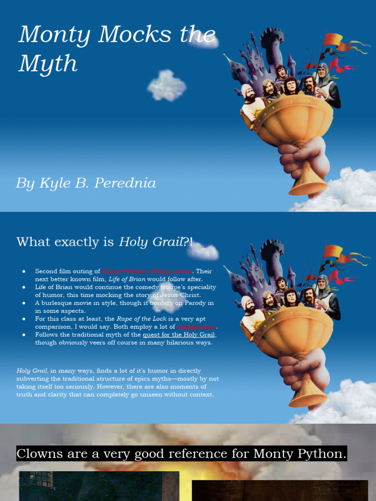 Monty Python's Holy Grail: A Parodic Analysis | PDF | Monty Python | Comedy