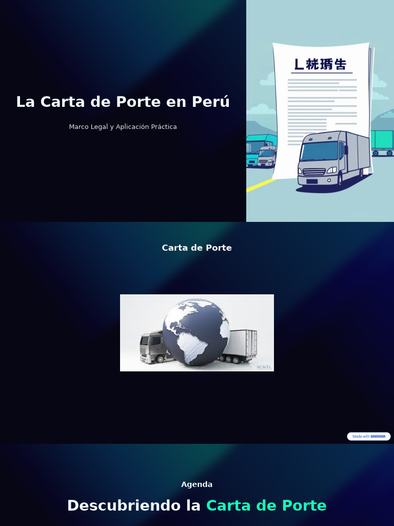 La Carta de Porte en Perú: Guía Completa | PDF | Transporte
