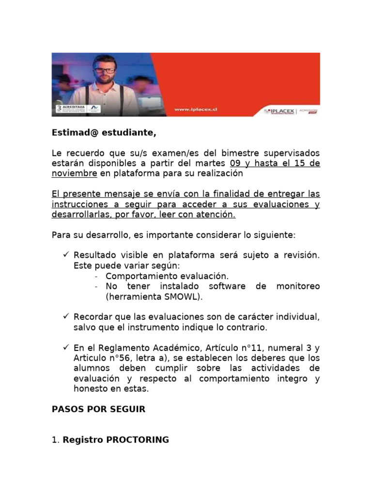 Instructivo Proctoring | PDF | Informática