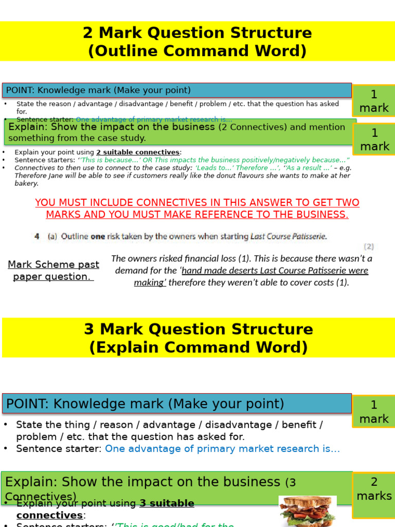 05 Exam Question Structures For New Spec GCSE Edexcel 9-1 - TV | PDF