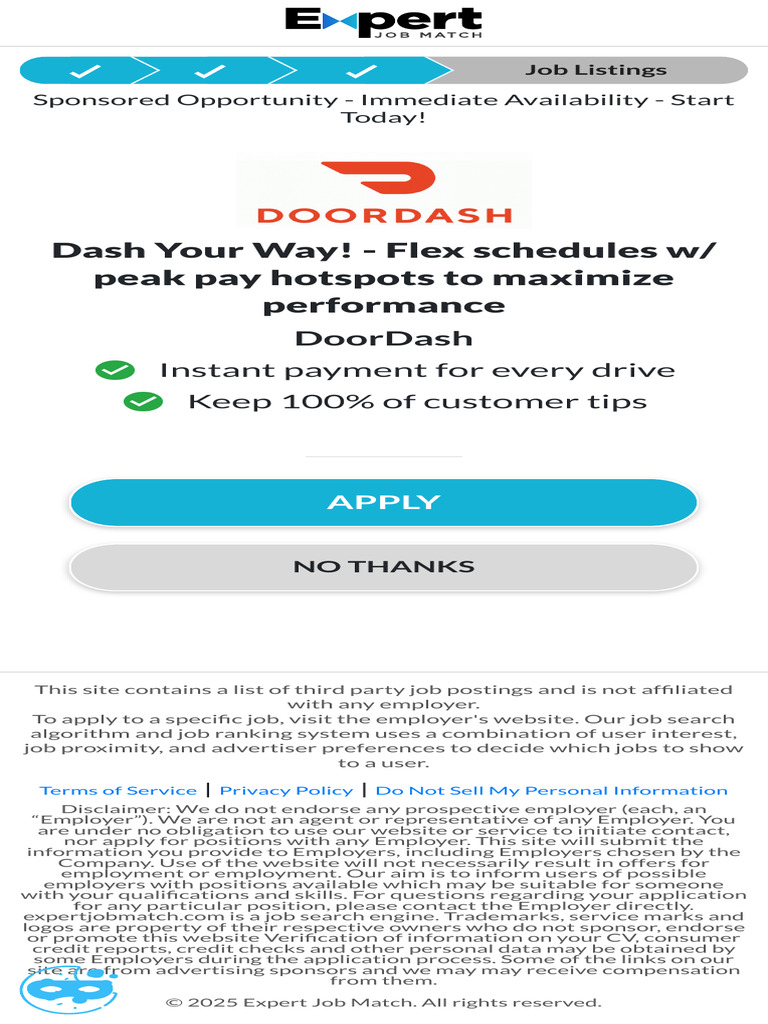 Expert Job Match Registration Offer 1 | PDF