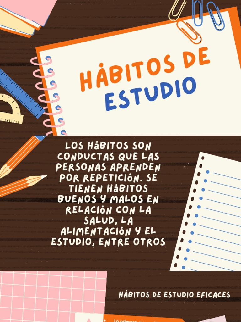 Hábitos de Estudio Eficaces para Estudiantes | PDF