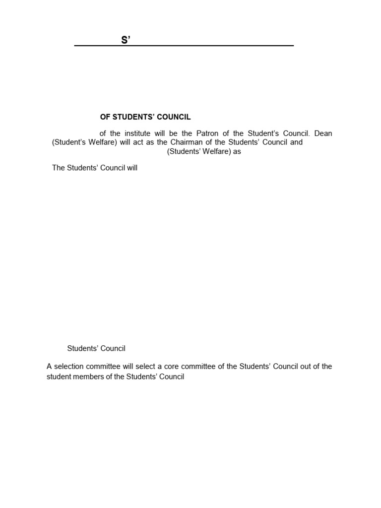 How to Join the Students' Council | PDF