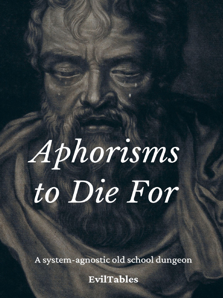 Aphorisms To Die For 1.0 | PDF