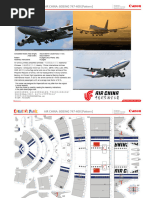 Boeing 727 Papercraft Template Guide | PDF