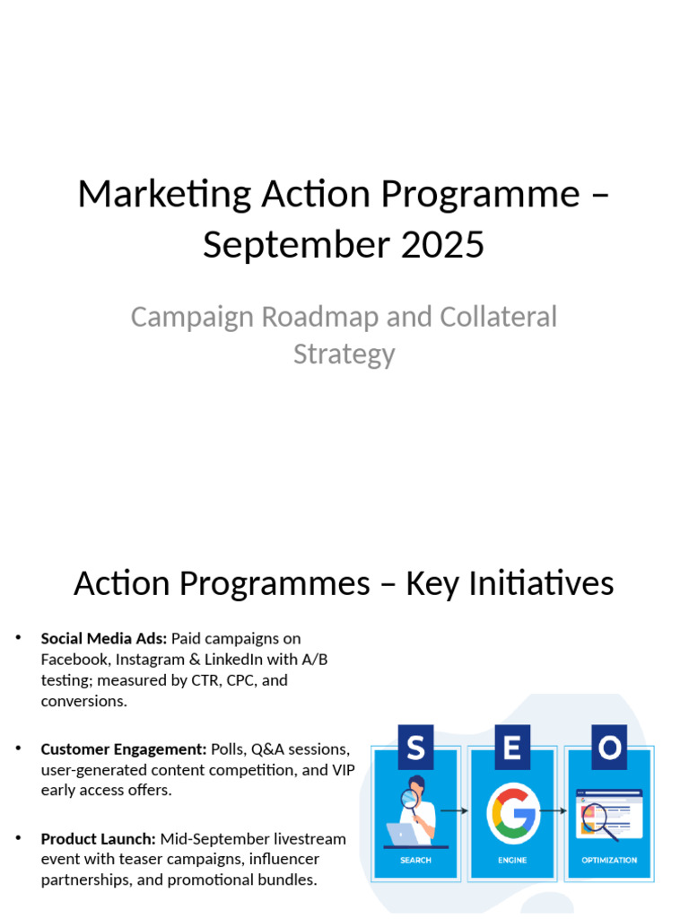 Marketing Action Programme | PDF
