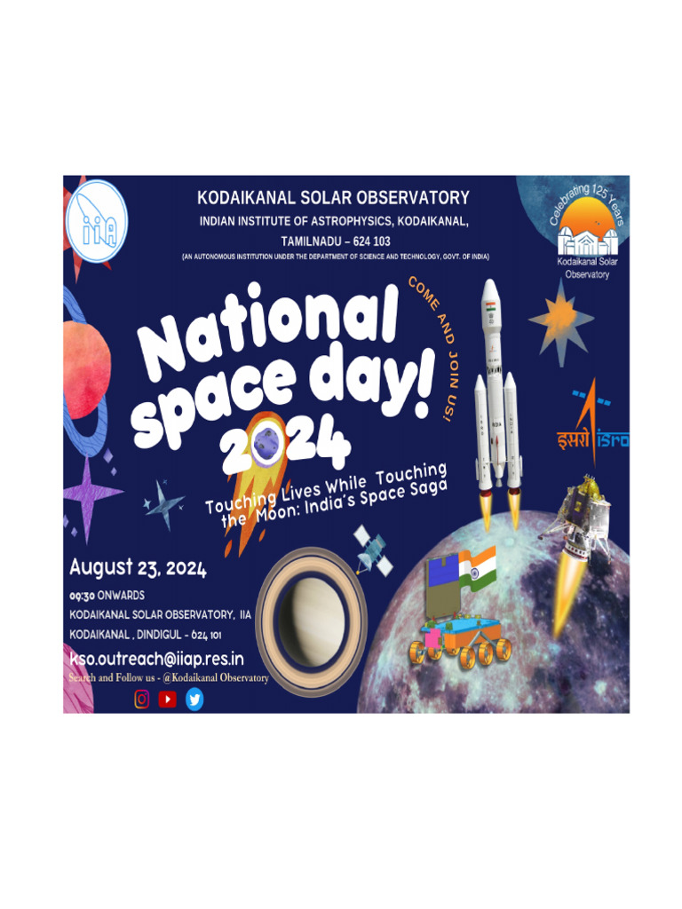 KSO-SPACE Day - 2024 Brochure | PDF