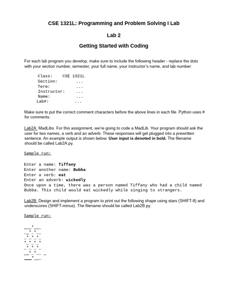 m2 Lab 2 Type Systems v1.1 | PDF
